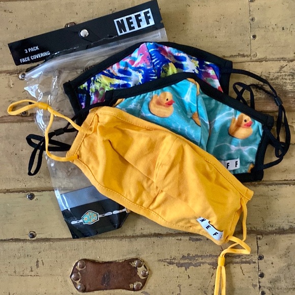 Neff | Accessories | New Neff Face Mask Multi Pack Tiedye Multicolor ...